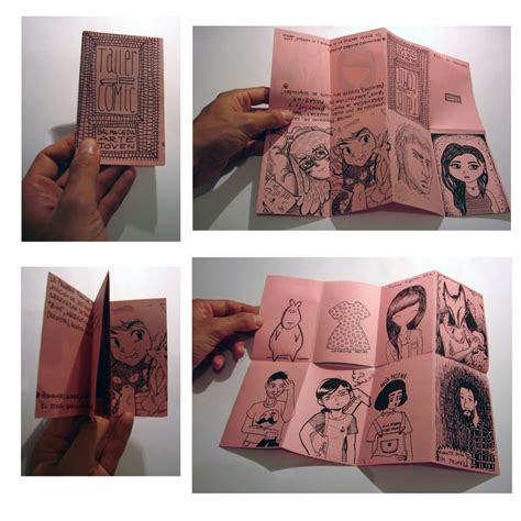 Cómic Zine Encuadernar Libros Libros Hechos A Mano Hacer Libros