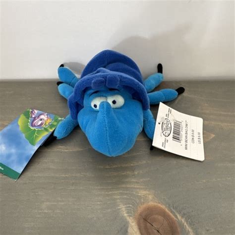 Disney Store Dim The Beetle Pixar A Bugs Life 7 Stuffed Mini Bean Bag