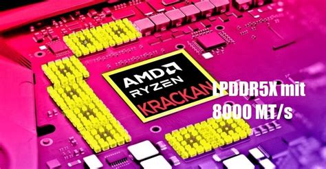 AMD Kraken Point APU mit Unterstützung für LPDDR5X RAM