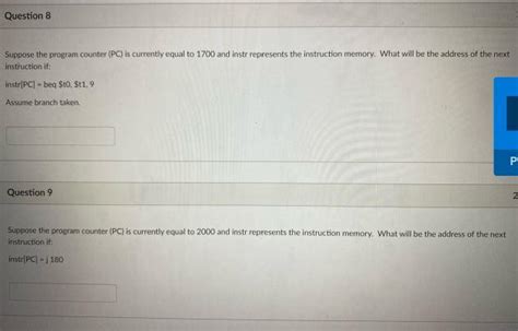 Solved Question 6 Suppose The Program Counter Pc Is
