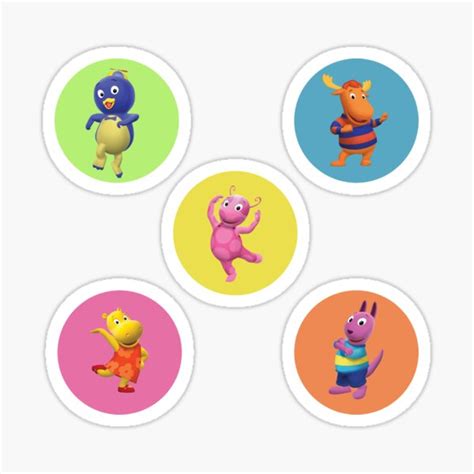 Backyardigans Castaways Sticker Set Sticker For Sale By Cherryblue