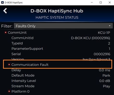 List Of Possible Haptic System Faults Home Theater Seats