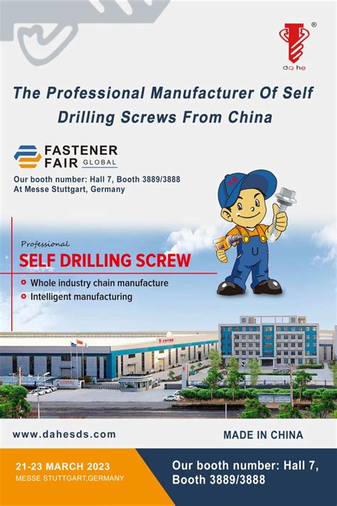 Dahe Self Drilling Screw Manufacturer On Linkedin You Can Visit Our Booth If You Are Attending
