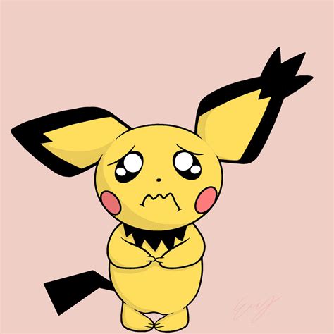I Drew Uwu Pichu 🥺👉👈 Rpokemon
