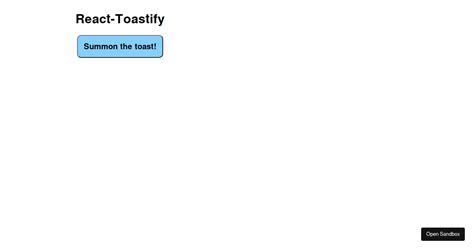 React Toastify Codesandbox
