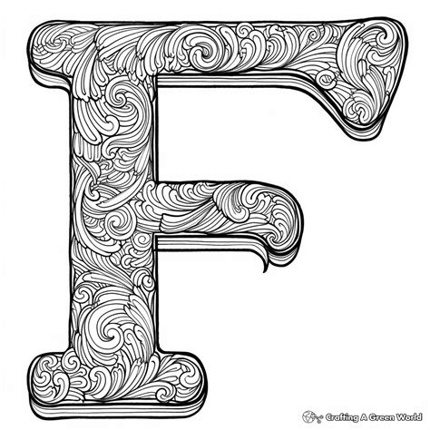 Letter F Coloring Pages Alphabet Online Coloring Pages
