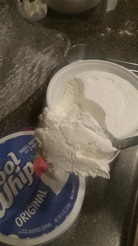 Frozen Cool Whip Looks Like Vanilla Ice Cream Rmildlyinteresting