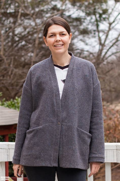Sewing Like Mad Komi Kimono Jacket Wool Edition