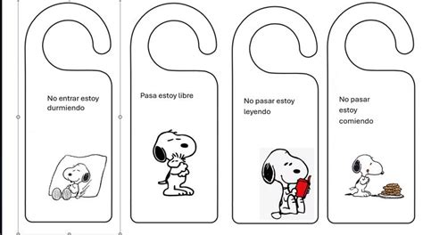 Carteles Para Habitación In 2025 Snoopy Drawings Save