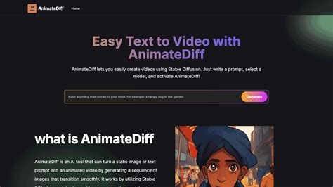 Animatediff Reviews Use Cases Core Features Alternatives Aiaitools
