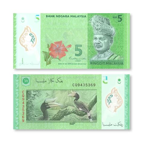 Malaysia 5 Ringgit 2021 B149c P52 Unc Roberts World Money