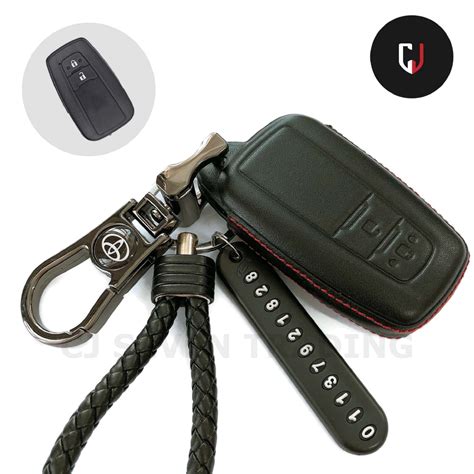 Toyota All New Chr Ch R 2019 2020 Keyless Remote Car Key 4d Cow Leather Key Cover Case With