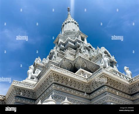 Buddhist Temple Phnom Preah Reach Troap At Oudong Temple In Kandal
