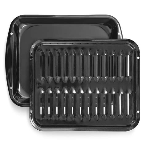 Broiler Pan For Oven Nonstick Porcelain Coated 1675” X