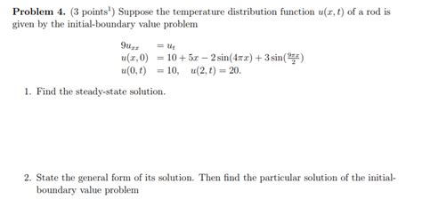 solved problem 4 3 points suppose the temperature