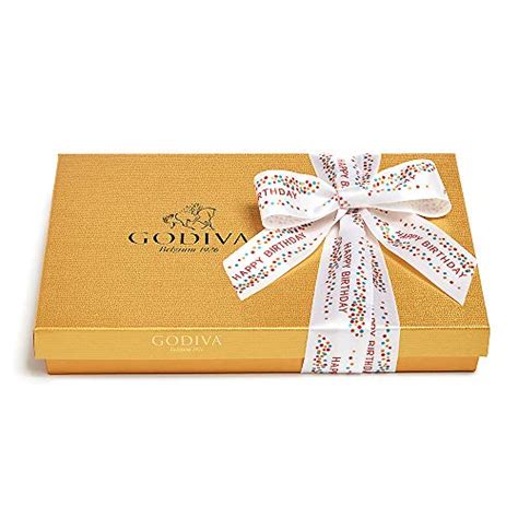 Godiva Chocolatier Assorted Chocolate Gold T Box Happy Birthday