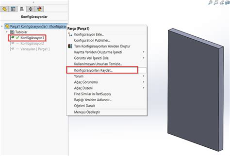 Solidworks Design Table Konfigürasyonları Macro Ile Ayrı Kaydetme