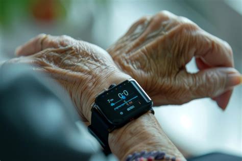 Closeup Of A Smartwatch On A Wrist Displaying Heart Rate Data