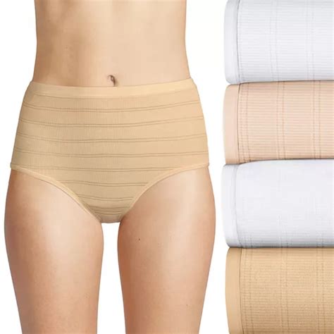 Womens Hanes® Ultimate® 4 Pack Hi Waisted Brief Underwear Pack 40cff4