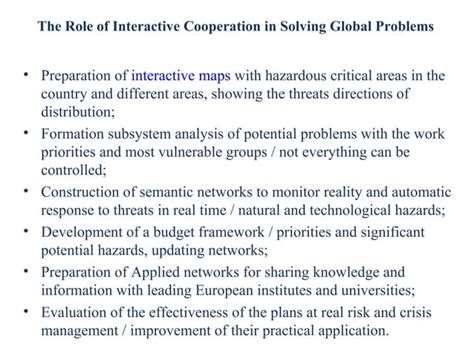 Solving Global Problems And Communications Ppt