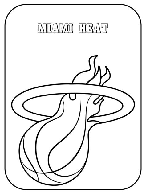 Miami Heat Coloring Pages