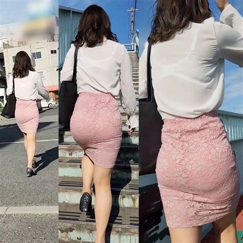 【タイトスカート】olさんのエロすぎる安産型のデカ尻 Gcolle 街撮りお尻部