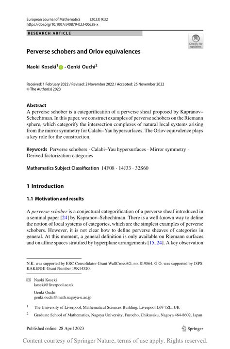 Pdf Perverse Schobers And Orlov Equivalences