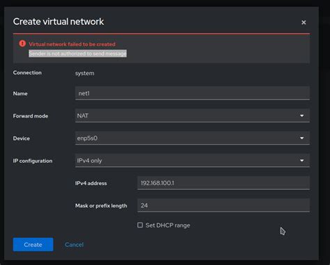 Virtual Network Failed To Be Created Issue 944 Cockpit Project Cockpit Machines GitHub