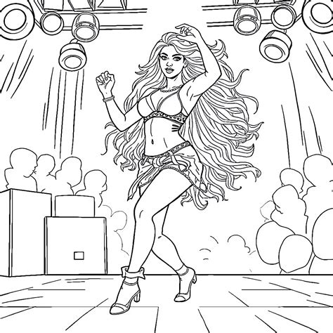 Best Shakira Coloring Pages Free Printable Pdf