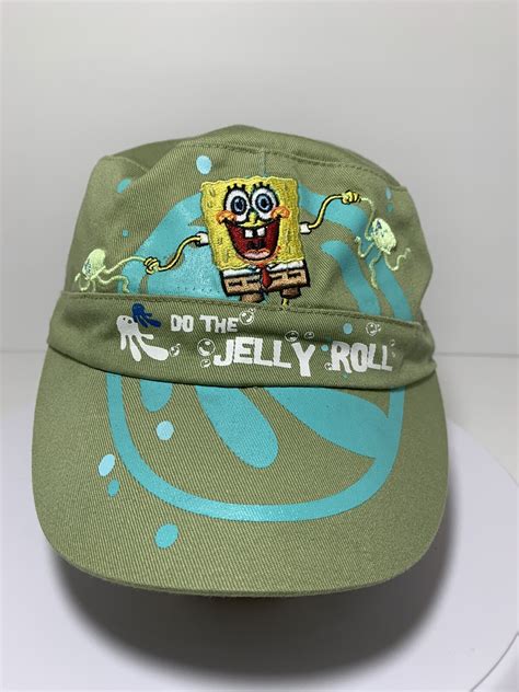 Spongebob Military Style Hat Green Teal And Blue Nickelodeon