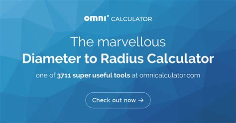 Diameter To Radius Calculator