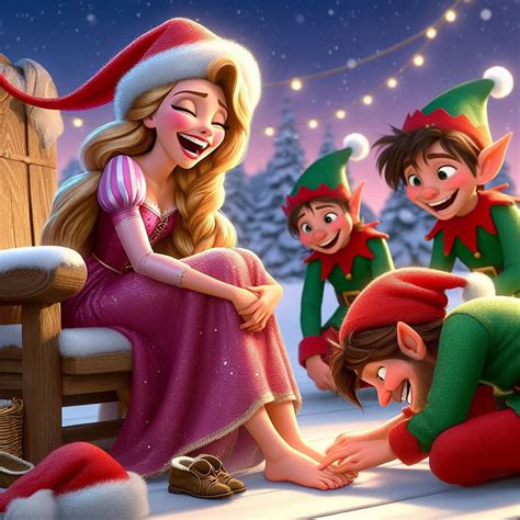 Rapunzels Christmas Tickle By Wayney66 On Deviantart