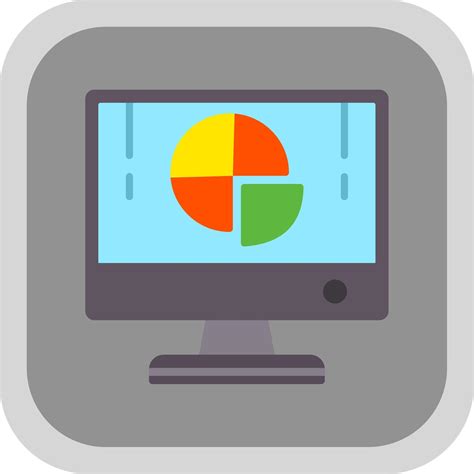 Analytics Flat Round Corner Icon Design 43922698 Vector Art At Vecteezy
