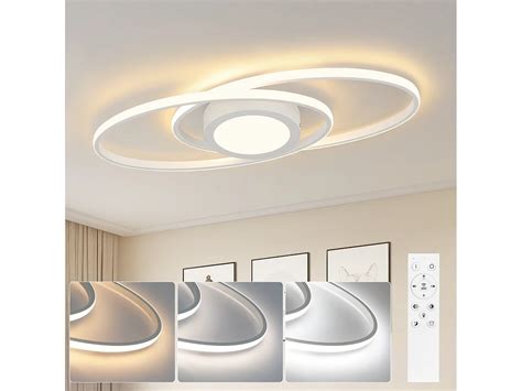 Nettlife Ovaal Led Plafondlamp 48 W Dimmbaar Wit Met