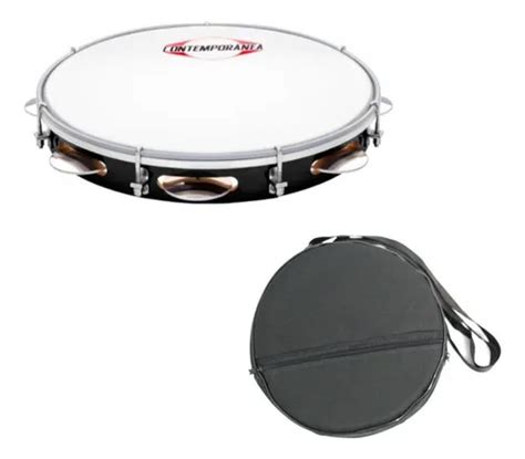 Pandeiro Contemporânea 11 Fórmica Preta Light 85lt Capa
