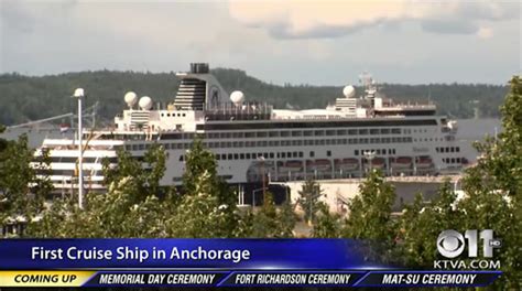 First Cruise Ship Of Summer Docks In Anchorage For Memorial Day Weekend