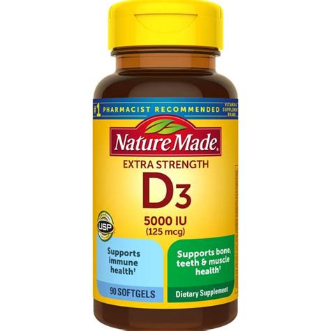 Nature Made Vitamin D3 Softgels 762040 Blains Farm And Fleet