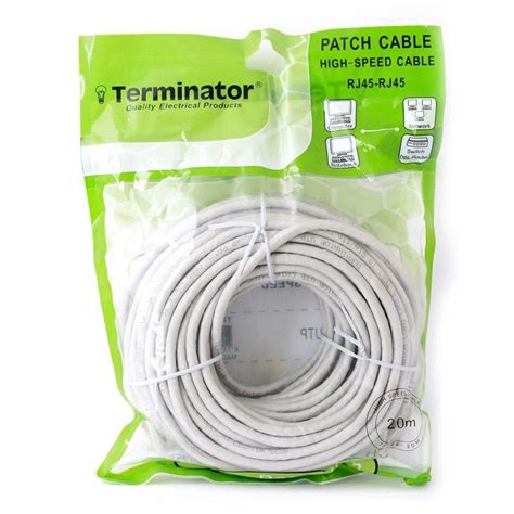 Terminator Patch Cord Cable Cat6 20m Canvas General Trading L L C