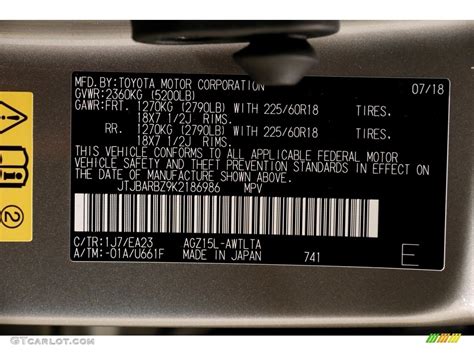 2019 Nx Color Code 1j7 For Atomic Silver Photo 132162915
