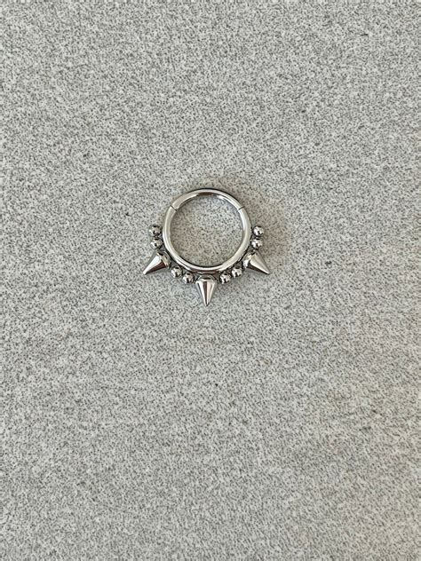 8mm 10mm 16g Daith Ring Silver Daith Jewelry Clicker Etsy