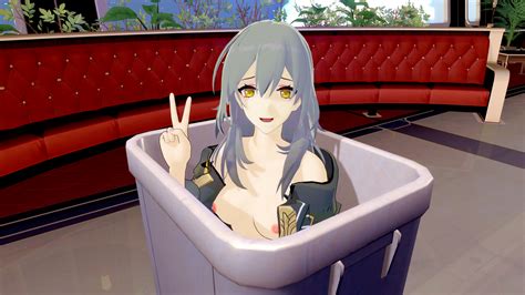 Rule 34 Breasts Breasts Out Eggys Half Dressed Half Naked Honkai