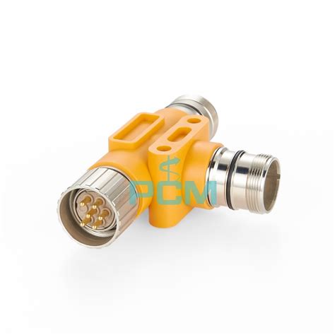 M23 Tee Connector For Profibus Module Power Supply M23 Connector And M23 Tee Connector