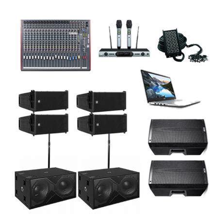 RCF Line Arrays Basic Sound Hire