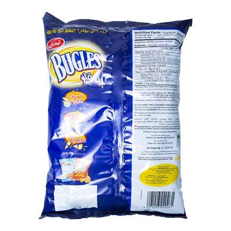 Tiffany Bugles Sweet Chili Corn Snacks 75 G Online At Best Price Lulu Uae