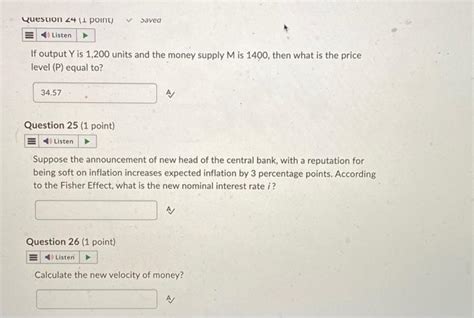 Solved Suppose That The Real Money Demand Function Take The