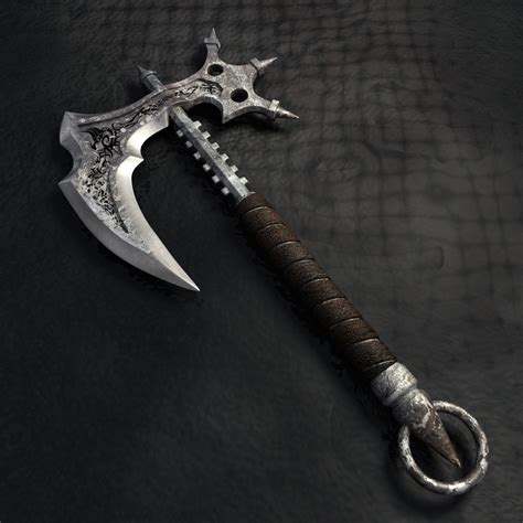 3d Fantasy Axe Medieval
