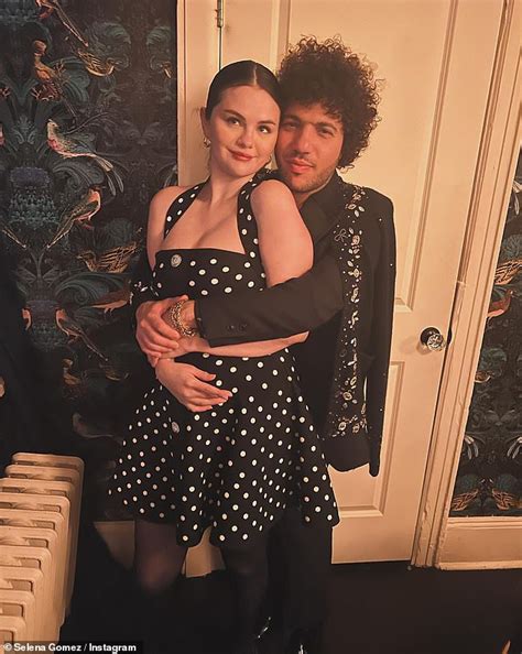 Selena Gomez Is The Epitome Of Classic Glamour In Busty Navy Blue Dress As She Grabs Dinner