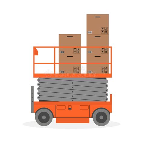 Scissor Lift Cartoon Stock Illustrations 73 Scissor Lift Cartoon
