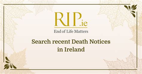 Death Notices For Popefuneralhome In Obituaries Rip Ie