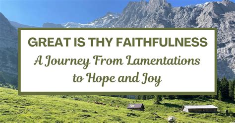 Great Is Thy Faithfulness Hymn